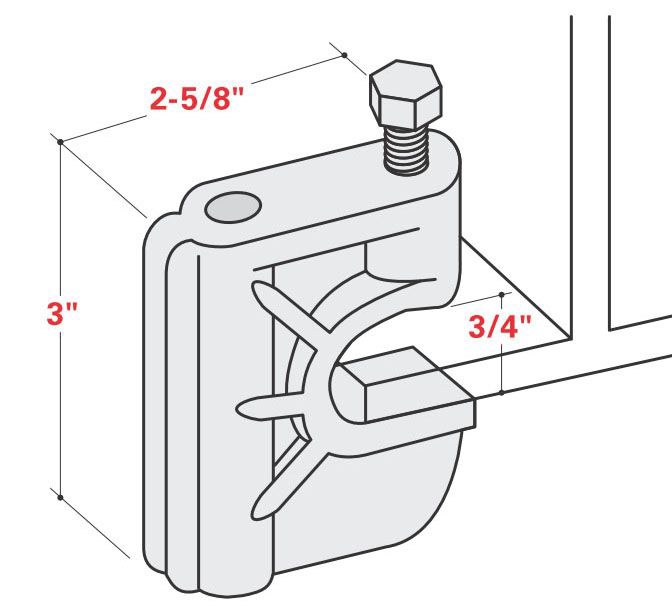 Champion CS-BC-375 Molded Beam Clamp, 3/8"" | Gordon Electric Supply, Inc.