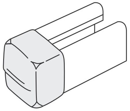 Champion CS-EC-S-W White End Cap 1-5/8" | Gordon Electric Supply, Inc.