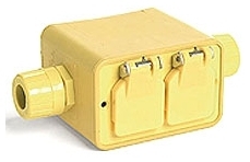 WOODHEAD 3085F DEEP BOX W/FLIP CVR FEEDTHRU | Gordon Electric Supply, Inc.