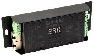 Diode DI-1810 Dmx512 4-Channel Decoder w/Digital Display Controls LED ...