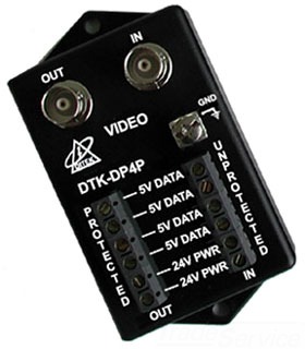 DITEK DTK-DP4P PTZ Camera Protection 12/24VDC Power - BNC Coax Video In ...