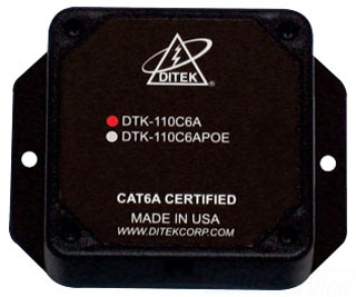 Ditek DTK-110C6A Cat6A Ethernet Surge Protection With 110 In/ 110 Out ...