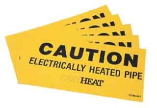 EASYHEAT CS HEAT TRACING CAUTION SIGNS (#638946) | Gordon Electric ...