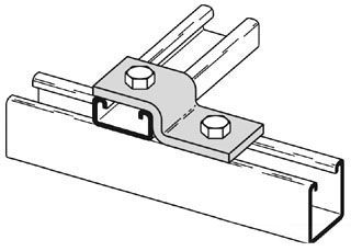 BLINE B106-52HDG TWO HOLE Z-SUPPORT FOR B52 CHANNEL HOT DIP GALVANIZED ...