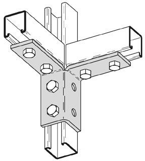 BLINE B121HDG SIX HOLE TRIPLE WING CONNECTION HOT DIP GALVANIZED ...