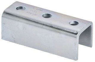 BLINE B171ZN THREE HOLE SPLICE CLEVIS FOR B22 OR B52A CHANNEL ZINC PLAT ...