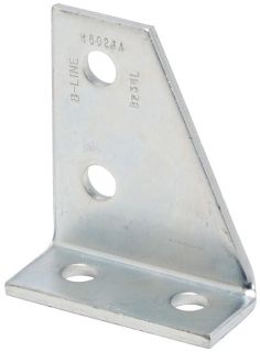 BLINE B234RZN FOUR HOLE CORNER GUSSET RIGHT HAND ZINC PLATED | Gordon ...