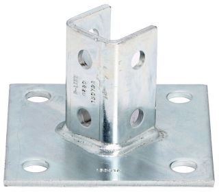 BLINE B280HDG POST BASE FOR 1 5/8-IN. X 1 5/8-IN. CHANNEL 6-IN. X 6-IN ...