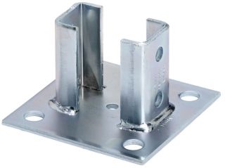 BLINE B281MSQZN POST BASE FOR B22-2PL CHANNEL 6-IN. X 6-IN. X 3 1/2-IN ...