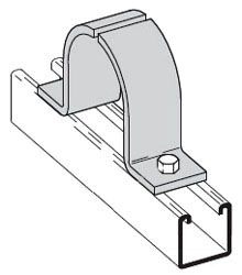 BLINE B437-3ZN TWO PIECE PIPE STRAP 3-IN. ZINC PLATED | Gordon Electric ...
