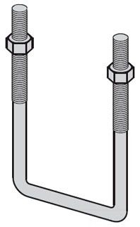 BLINE B500-33/8SS4 SQUARE U-BOLT 3 3/8-IN. DEEP 3/8-IN.-16 THREAD ...