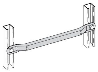 BLINE B632-30ZN TWO HOLE STRAIGHT TUBING BRACE 30-IN. ZINC PLATED ...