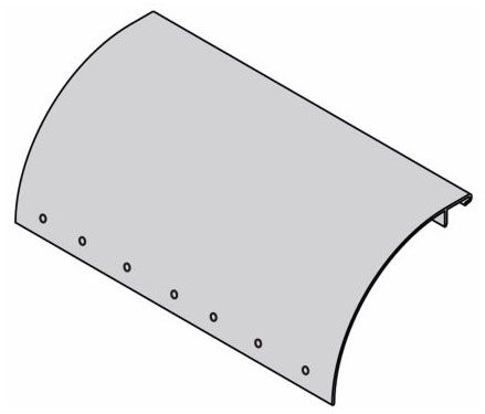 BLINE SB13ALDO18 DROP-OUT ALUM C-CHANNEL STRINGER | Gordon Electric ...