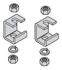 BLINE SB2118ABZ SLOTTED RUNWAY SUPPORT KIT 1 1/2-IN. RUNWAY HEIGHT 5/8 ...