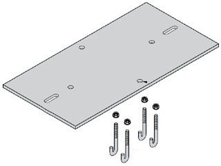 BLINE SB213224FB RELAY RACK RUNWAY SUPPORT 24-IN. RUNWAY WIDTH FLAT ...