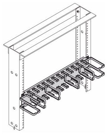 BLINE SB57166S084FB VERTICAL CABLING SECTION SINGLE 84-IN. HEIGHT 6 3/8 ...