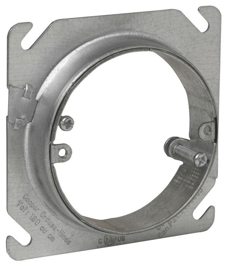 Crouse-Hinds AMR0 3/4"" Steel Round Adjustable Mud Ring | Gordon ...