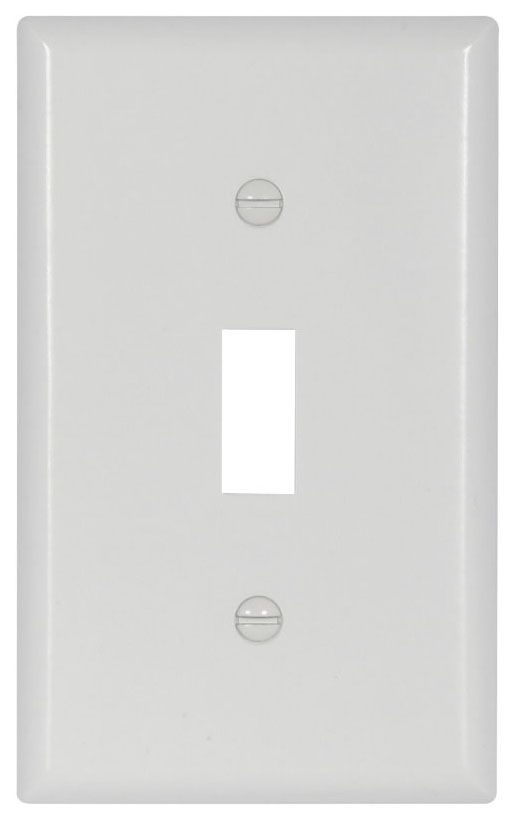 COOPER 2134W-SP-L WALLPLATE 1-GANG TOGGLE THERMOSET STANDARD IVORY ...