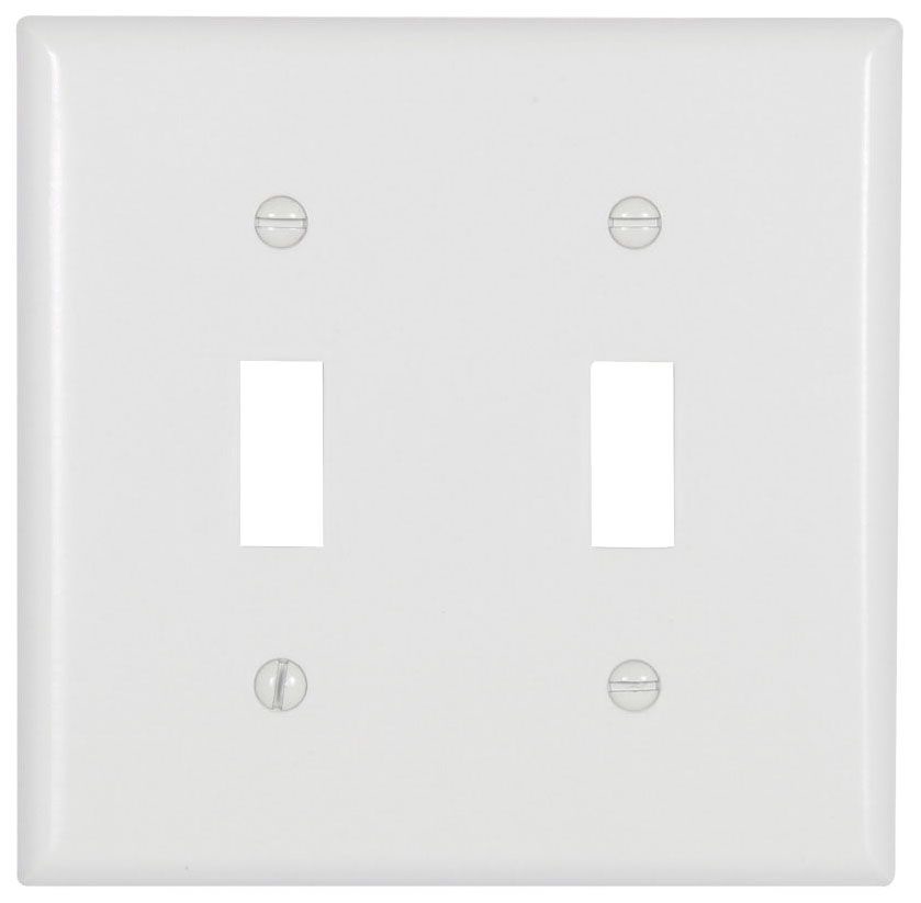 Product Listing for Eaton 2-gang wallplate standard white