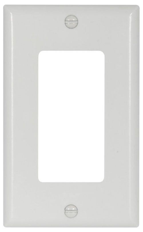Cooper 2151W Wallplate 1-Gang Decorator Thermoset Standard White ...
