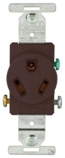 Cooper 834B-BOX Receptacle Single 20A 277V 2P3W Straight Side-Wired ...
