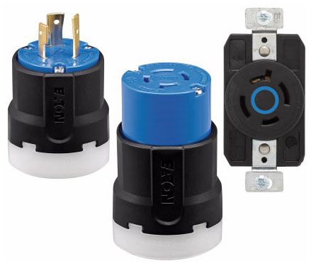Cooper AHCL630C Color Coded Locking Connector 30A 250V 2P3W-Bl&Bk ...