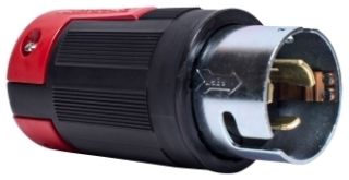 Cooper CS8265EX Plug 50A 250V 2P3W H/L Nylon Black | Gordon Electric ...