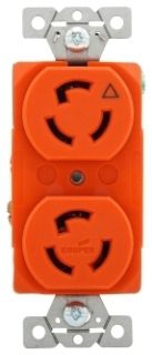 Cooper IG4700 Receptacle Isolated Ground Duplex 15A 125V 2P3W H/L ...