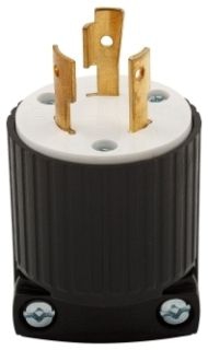 Cooper L620P Plug 20A 250V 2P3W Locking Bw | Gordon Electric Supply, Inc.