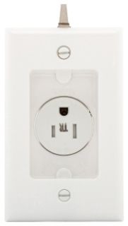 Cooper TR775W-BOX-SP Clock Hanger W/Single Receptacle 15A 125V 2P3W W ...