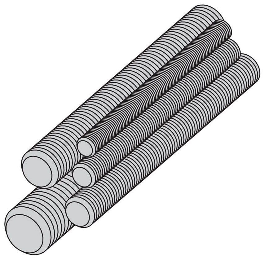 B-Line ATR-1/2X36-YZN All Thread Rod Yz | Gordon Electric Supply, Inc.