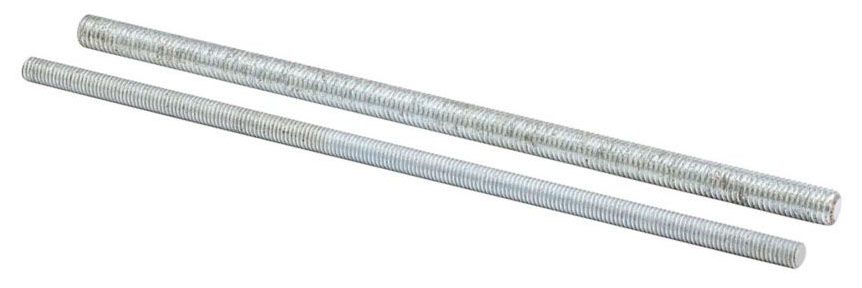 B-Line ATR-1/4X72-ZN All Threaded Rod, 1/4""-20 Thread, 72"" Len, Zinc ...