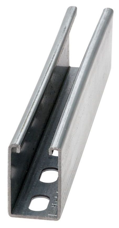 B-Line B12SH-120GLV Channel, 2-7/16"" X 1-5/8"", 9/16"" X 1-1/8 ...