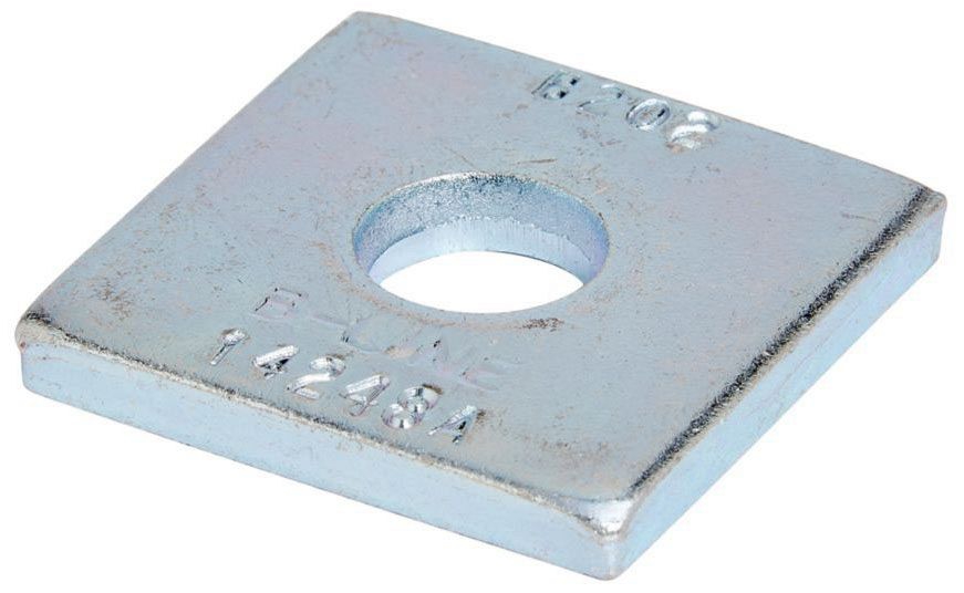 B-Line B201ZN Square Washer, 7/16"" Hole, 3/8"" Bolt, Zinc Plated ...