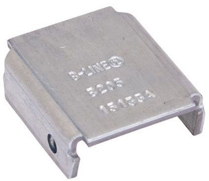 B-Line B205ZN Channel End Cap, Type X, Use W/ B22 Channel, Zinc Plated ...