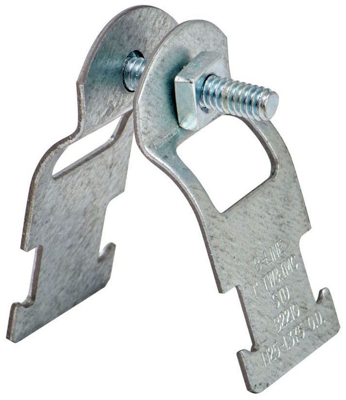 B-Line B2211ZN 1-1/4""-Multi-Grip Pipe Clamp, Thinwall, Imc, Zinc Plate ...