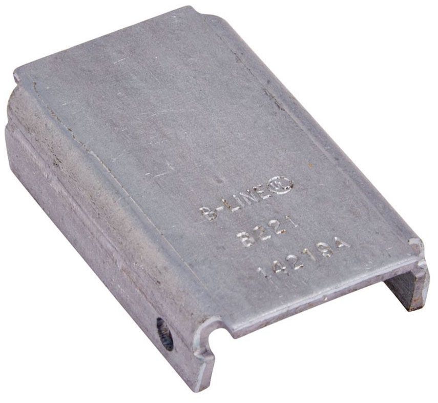 B-Line B221ZN Channel End Cap, Type X, Use W/ B12 Channel, Zinc Plated ...