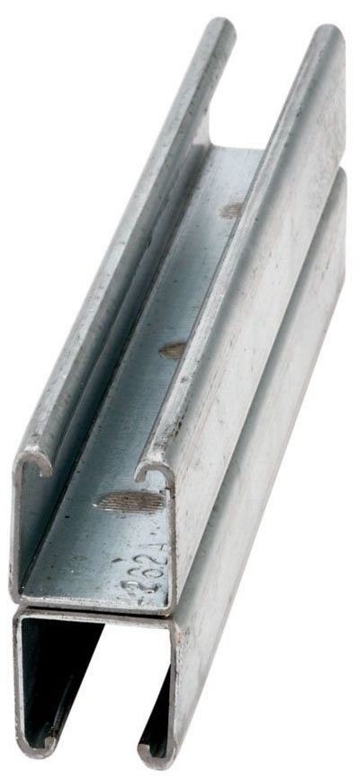 B-Line B22A-120HDG Channel, 1-5/8"" X 1-5/8"", Back To Back, 12 Ga, 120 ...