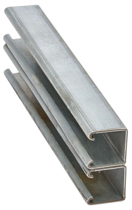 B-Line B22B-240HDG Channel, 1-5/8"" X 1-5/8"", Side By Side, 12 Ga, 240 ...