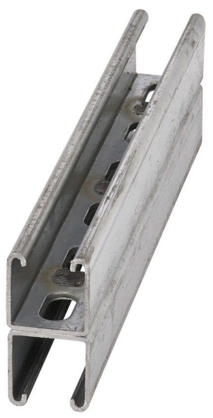 B-Line B22SHA-120GLV Channel, 1-5/8"" X 1-5/8"", Back To Back, 9/16"" X ...