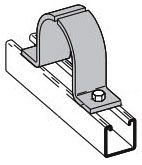 B-Line B2400-12SS4 Standard Pipe Strap, 12"", Stainless Steel 304 ...