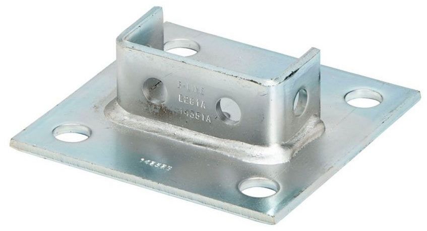 BLINE B281ASQSS4 POST BASE FOR 1 5/8-IN. X 1 5/8-IN. SIDE BY SIDE ...