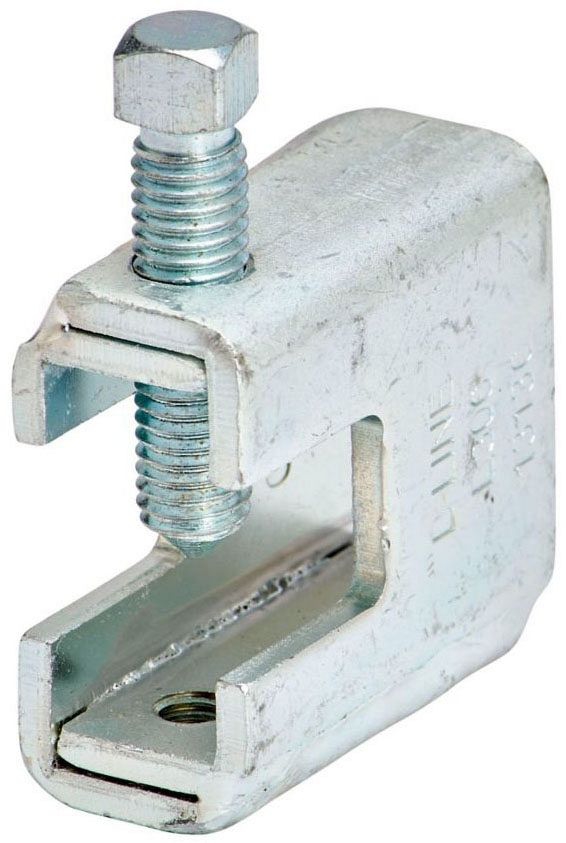B-Line B308ZN Beam Clamp, 1/2""-13 Rod, 1/2""-13 Set Screw, 7/8"" Max ...
