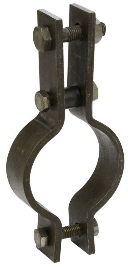 B-Line B3144-10-ZN Double Bolt Pipe Clamp, 10", 1"-8 X 4-1/2" Bolt ...