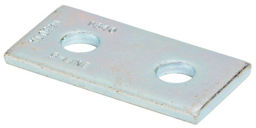 B-Line B340ZN 2-Hole Splice Plate, Zinc Plated | Gordon Electric Supply ...
