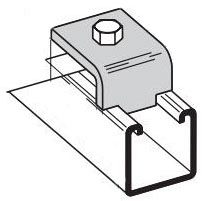 BLINE B355YZN BEAM CLAMP 5/8-IN. MAX FLANGE YELLOW ZINC | Gordon ...