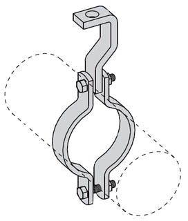 B-Line B394-2ZN Pipe Strap, 2", Zinc Plated | Gordon Electric Supply, Inc.