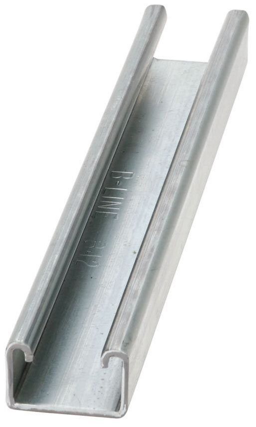 B-Line B42-240GLV Channel, 1"" X 1-5/8"", 12 Ga, 240"", Galvanized ...