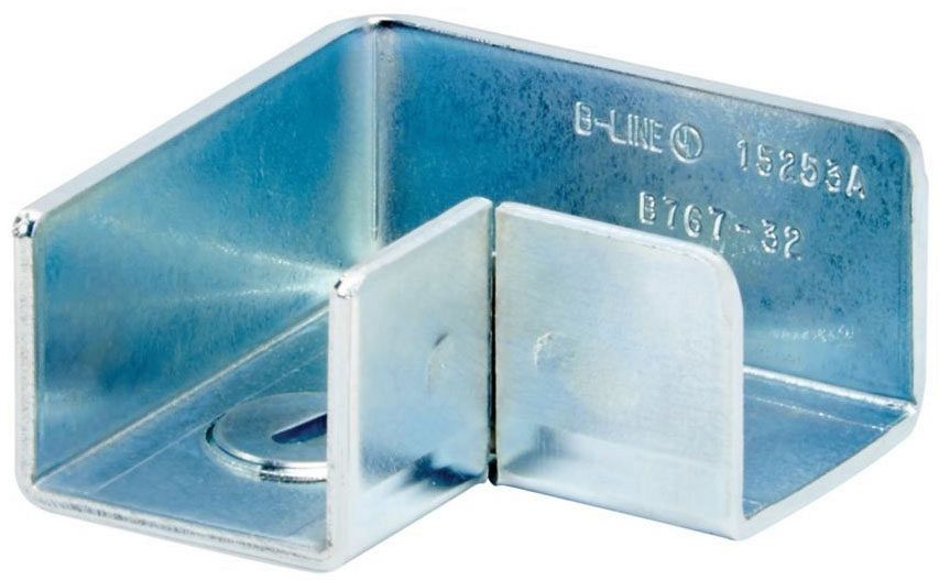 B-Line B767-32ZN 90 Deg Elbow Strut Joiner, 1-3/8"" X 1-5/8"" Channel ...