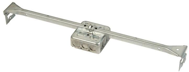 B-Line BA50-SB24 Electrical Box T-Bar Fastener, 1-1/2"" Deep Square Box ...